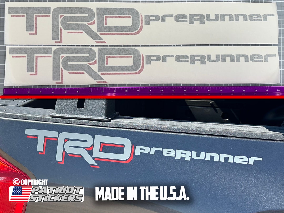 Pair (2) TRD Prerunner Bed Decals Stickers, Fits Toyota Tacoma, Tundra ...