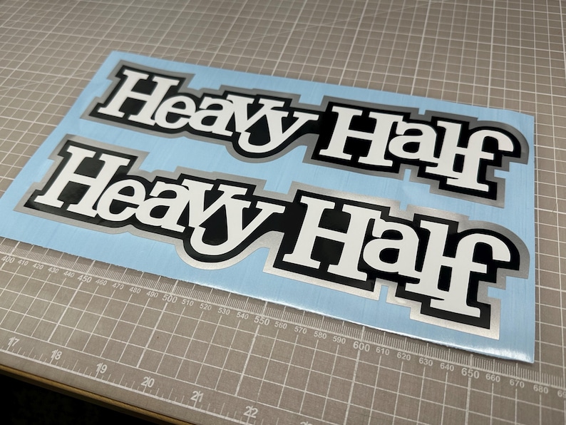 Pair of Heavy Half Replica Stickers Decals, Fits Chevrolet, Chevy, GMC ...