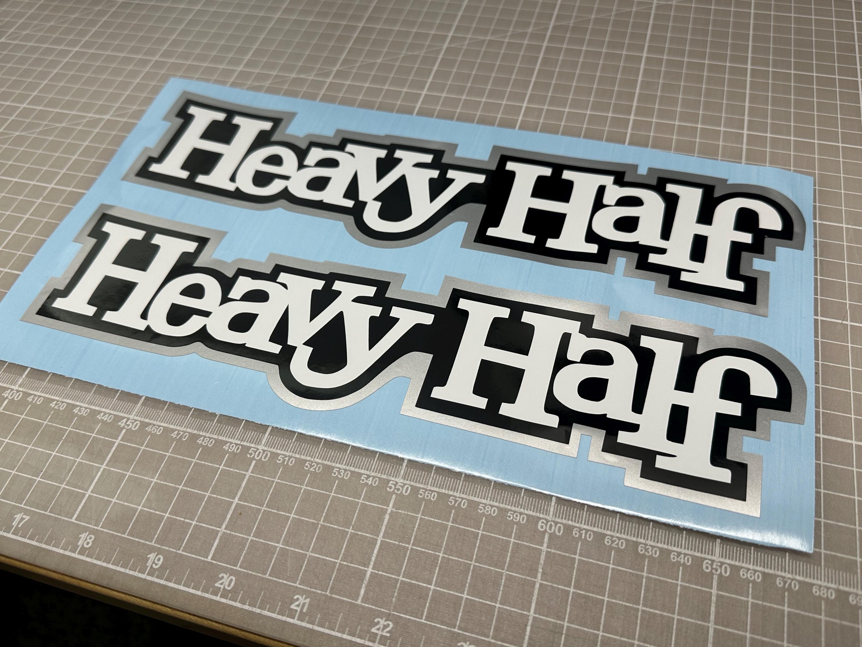 Pair of Heavy Half Replica Stickers Decals, Fits Chevrolet, Chevy, GMC ...