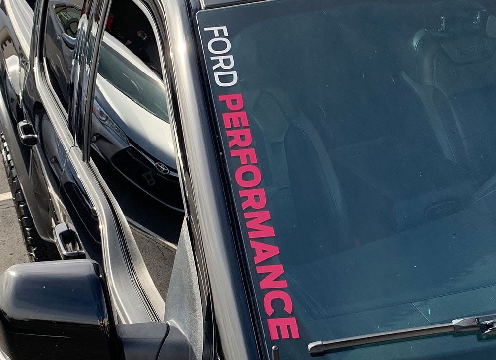 Pink Color Ford Performance Sticker Decal, Fits F-150 Raptor, Mustang ...