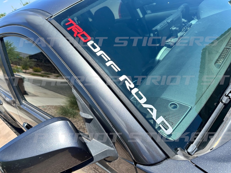 22" TRD off Road Windshield Decal Sticker, Fits Toyota Tacoma, Tundra ...
