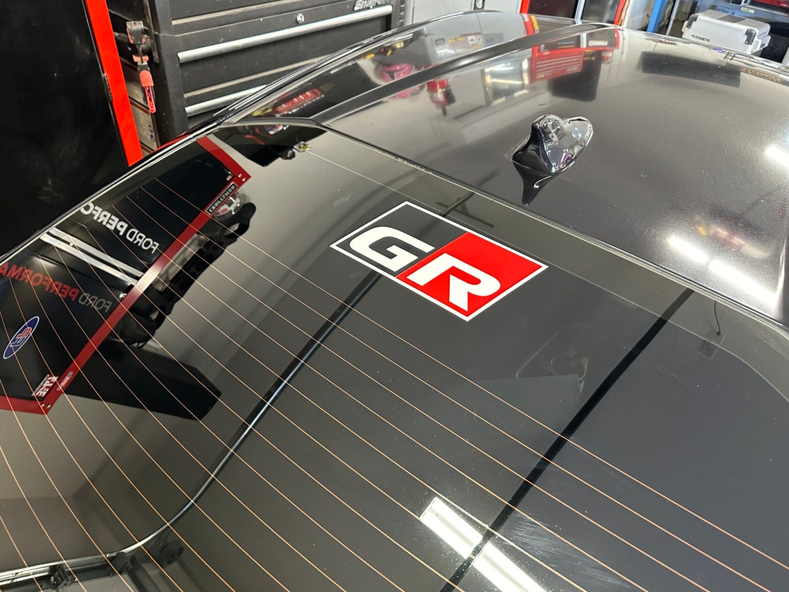 10” Gazoo Racing Window Decal Sticker, Fits Supra, GR86, GT86, FRS, GR ...