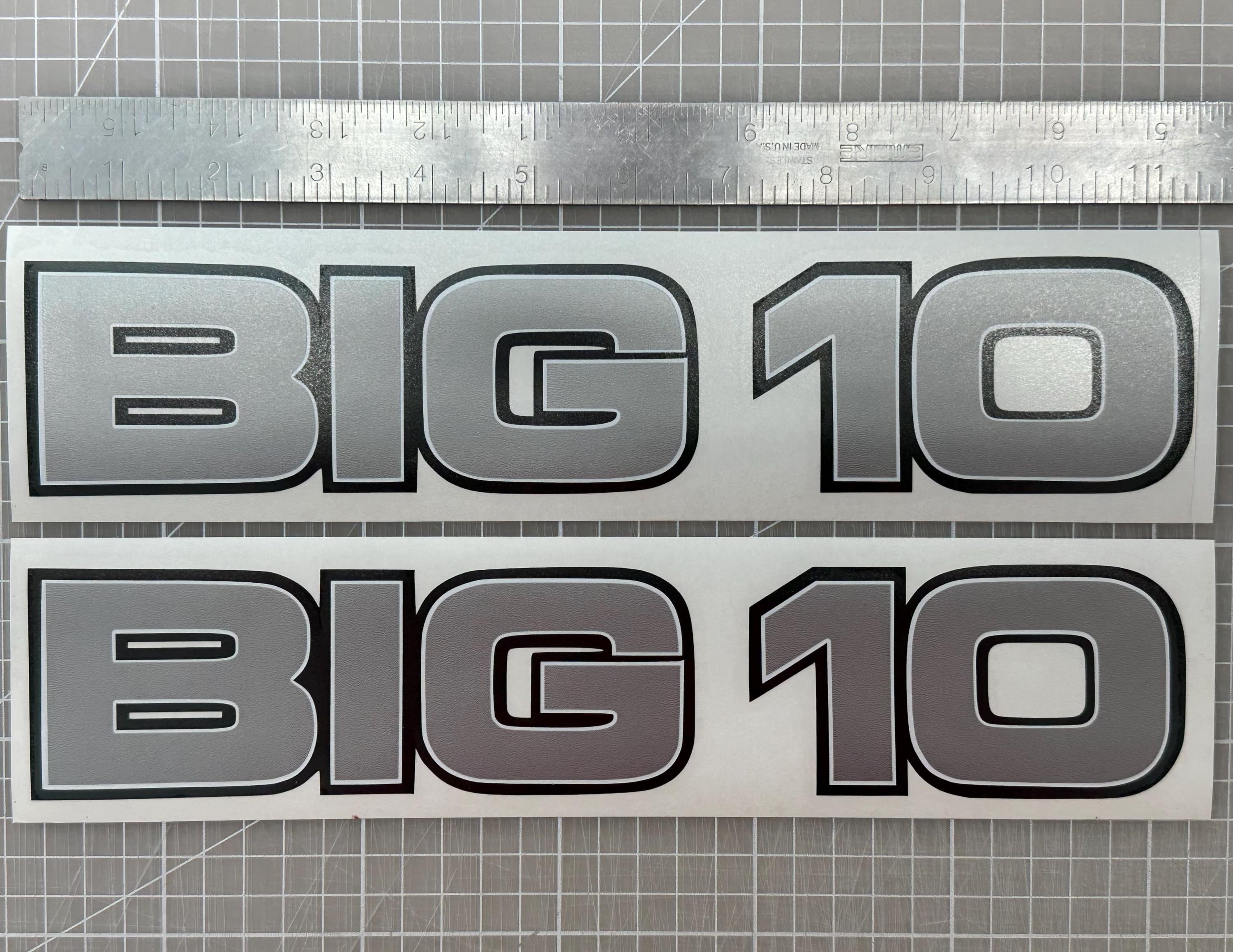 Pair of BIG 10 Stickers Decals, Fits Chevrolet, Chevy, GMC, C10 ...