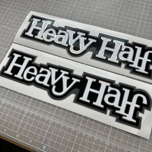 Pair of Heavy Half Replica Stickers Decals, Fits Chevrolet, Chevy, GMC ...