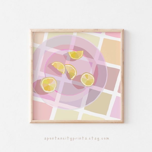 Lemon Slice Wall Art - Etsy
