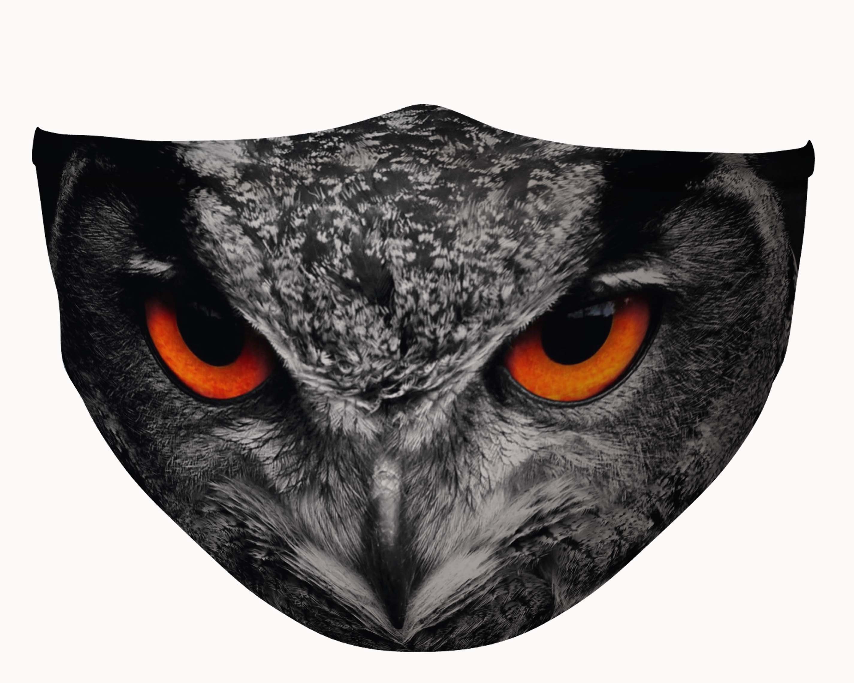 Owl face mask animal face mask Cute Owl mask for adult and | Etsy