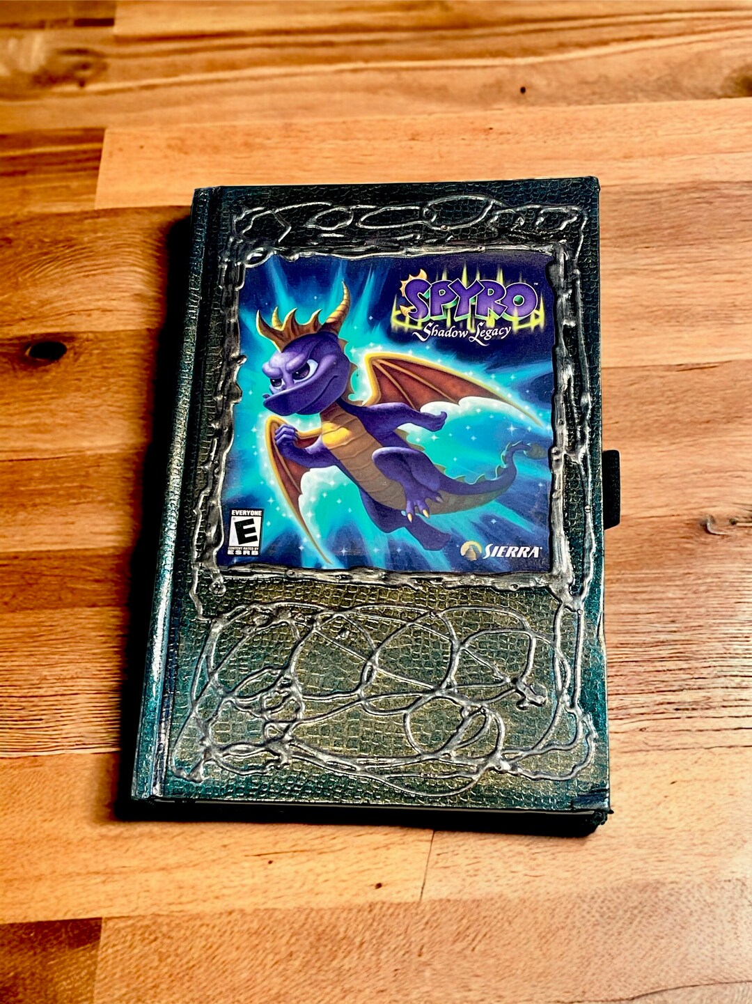 Spyro Sketchbook: Handmade Black Textured Journal - Etsy