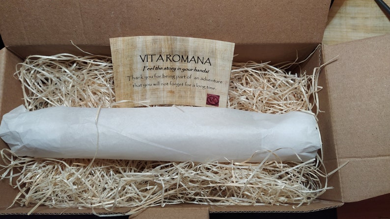 Roman Papyrus Scroll 60 X 20cm, Historic Writing Paper Scroll, Egyptian ...