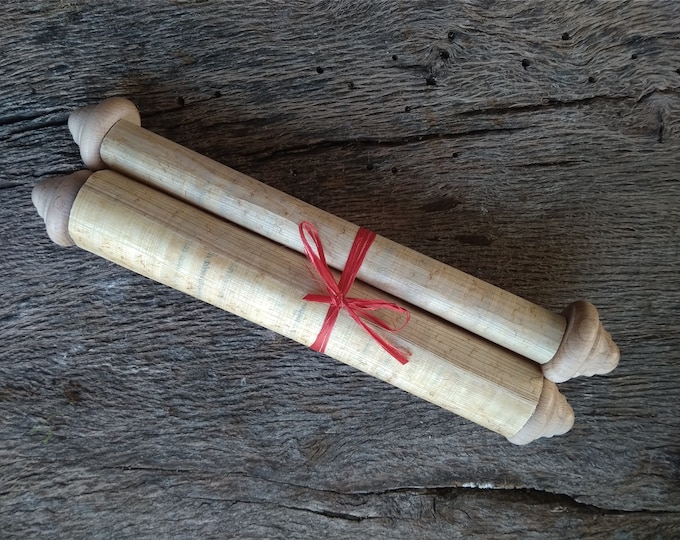 Blank Papyrus Scroll With Wooden Sticks, Roman Style, 120x20cm - Etsy
