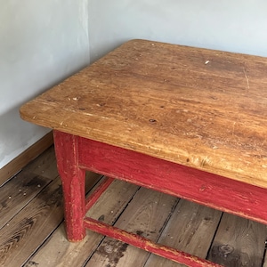 Antique English Pine Coffee Table - Etsy