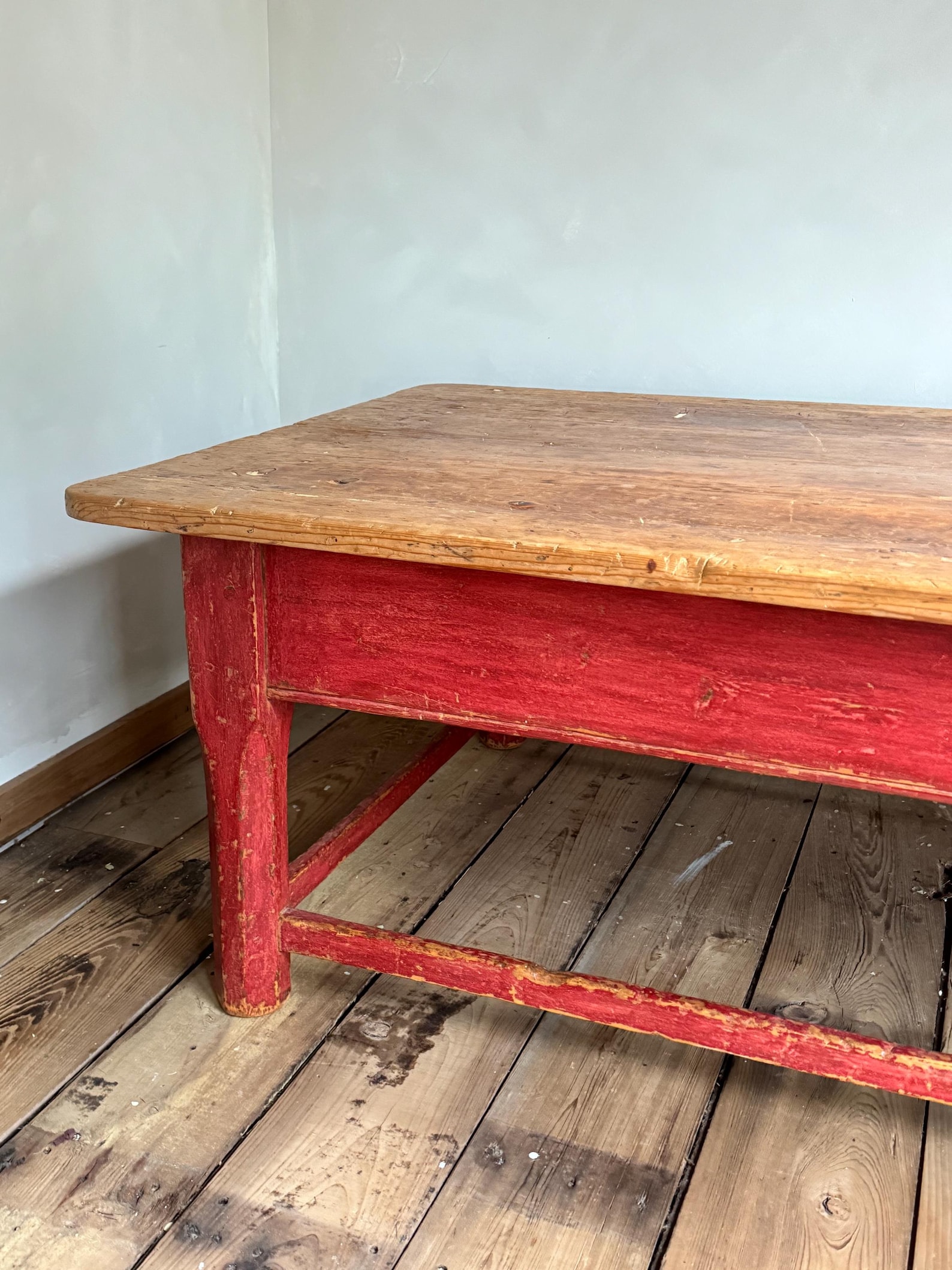 Antique English Pine Coffee Table - Etsy