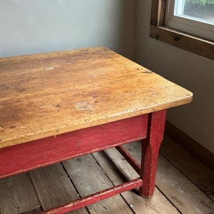 Antique English Pine Coffee Table - Etsy