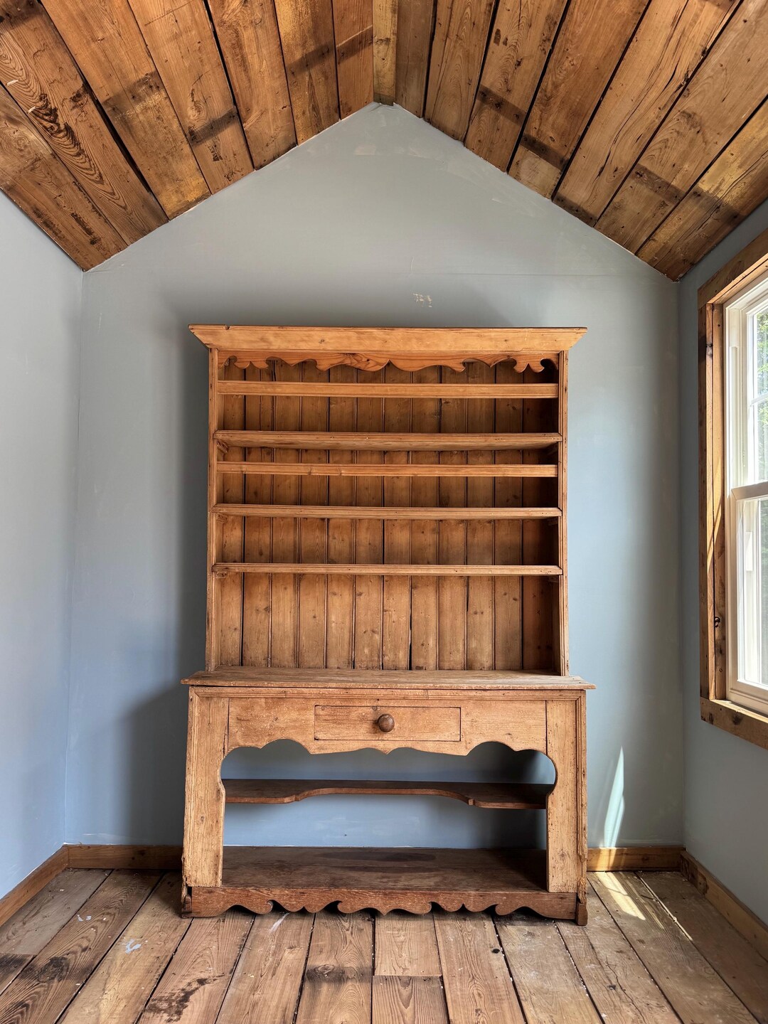 Antique English Pine Hutch - Etsy