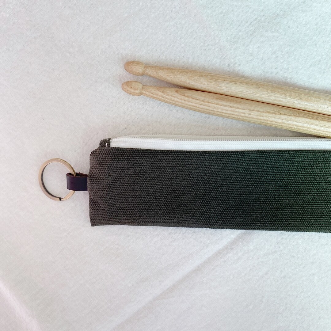 Khaki Green Canvas Drum Stick Case Pouch Bag - Etsy