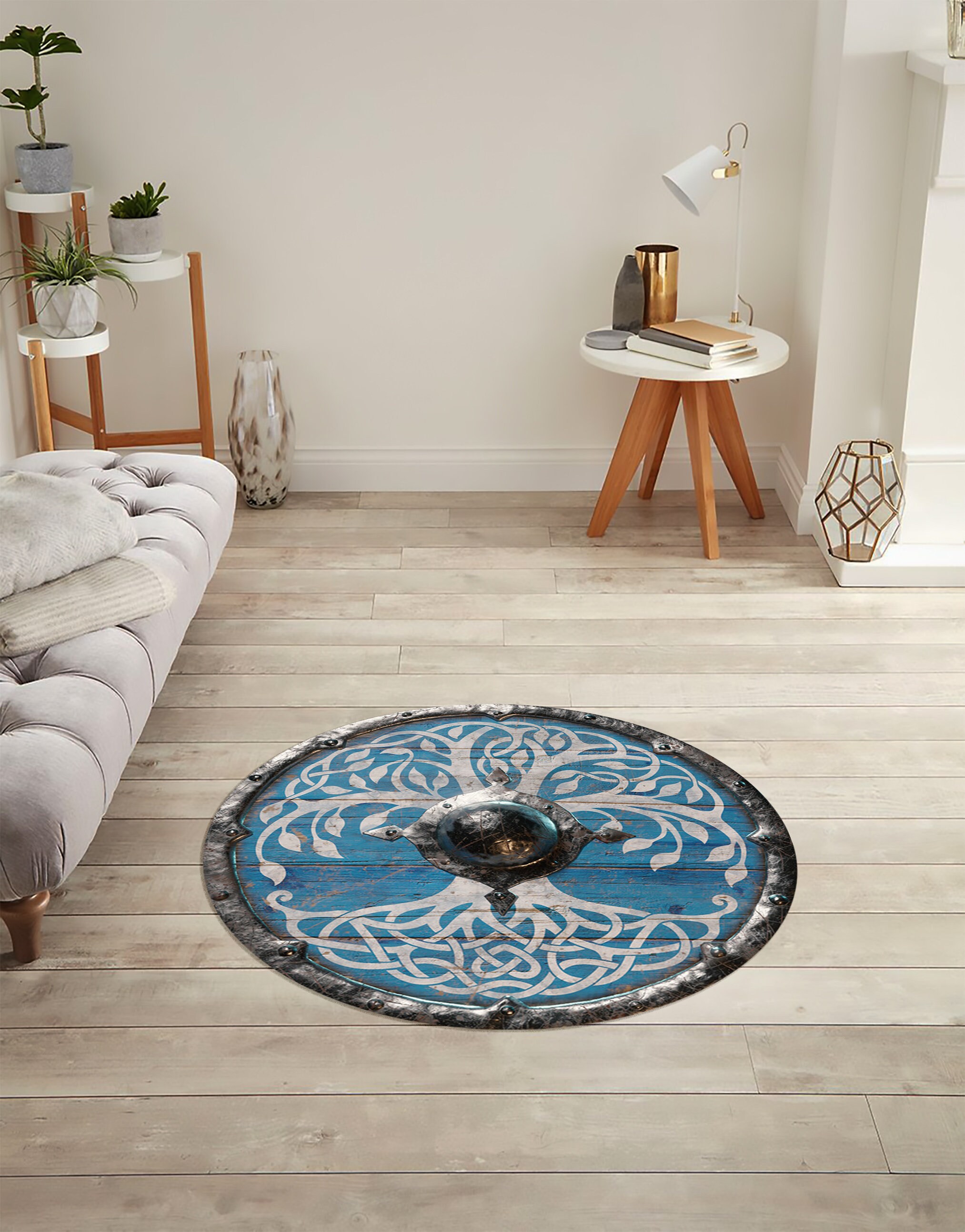 Viking Rug, Yggdrasil Rug,yggdrasil Shield Rug,history Gifts, Nordic ...