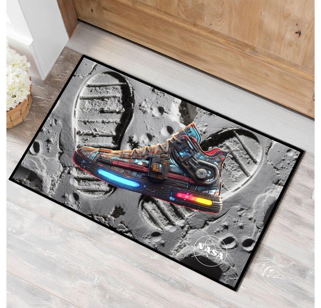 Nasa-inspired Space Doormat, Sci-fi Doormat,futuristic Sneaker Doormat ...