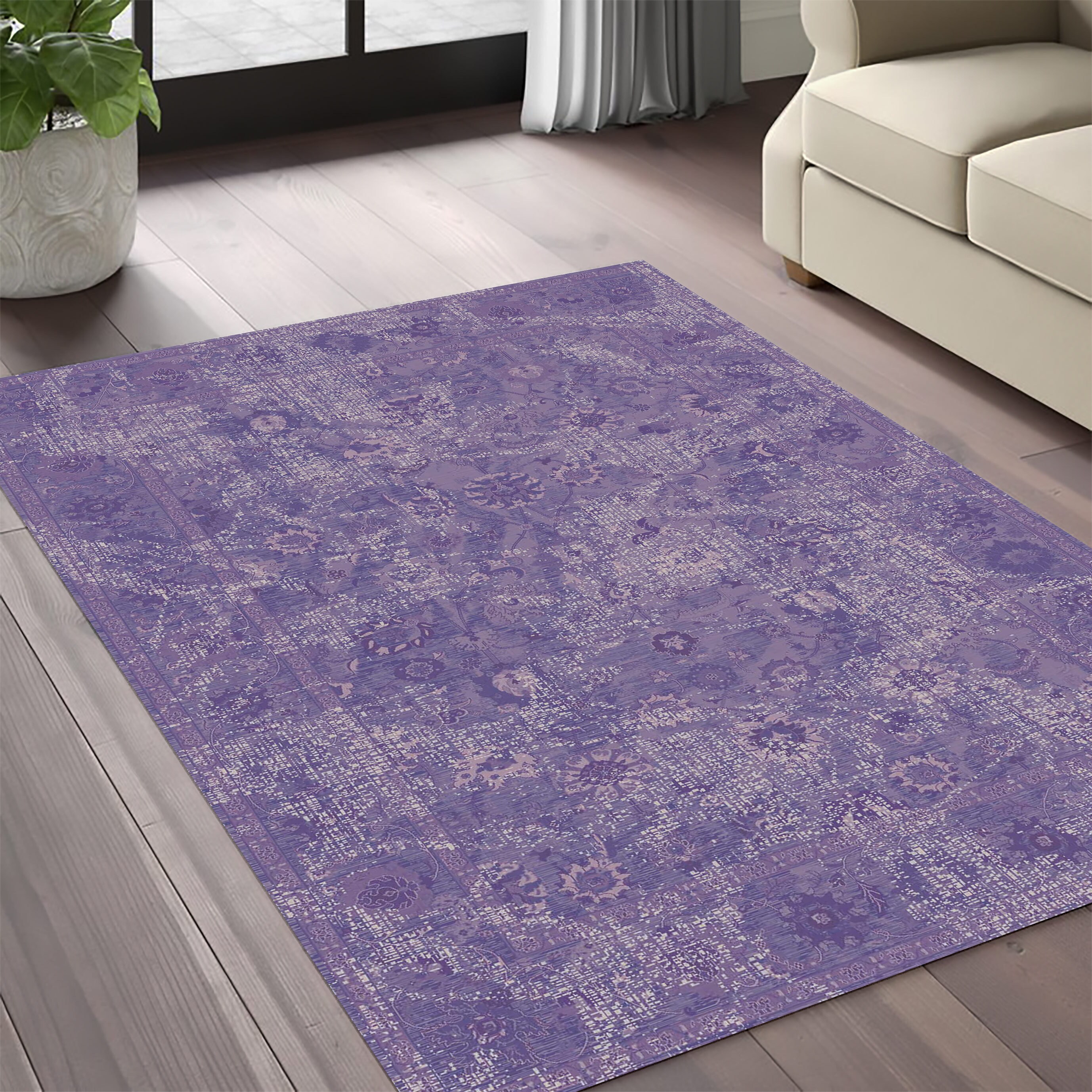 Purple Turkish Rug, Oriental Rug 8x10, Rug 8x10, Area Rugs 8x10 ...
