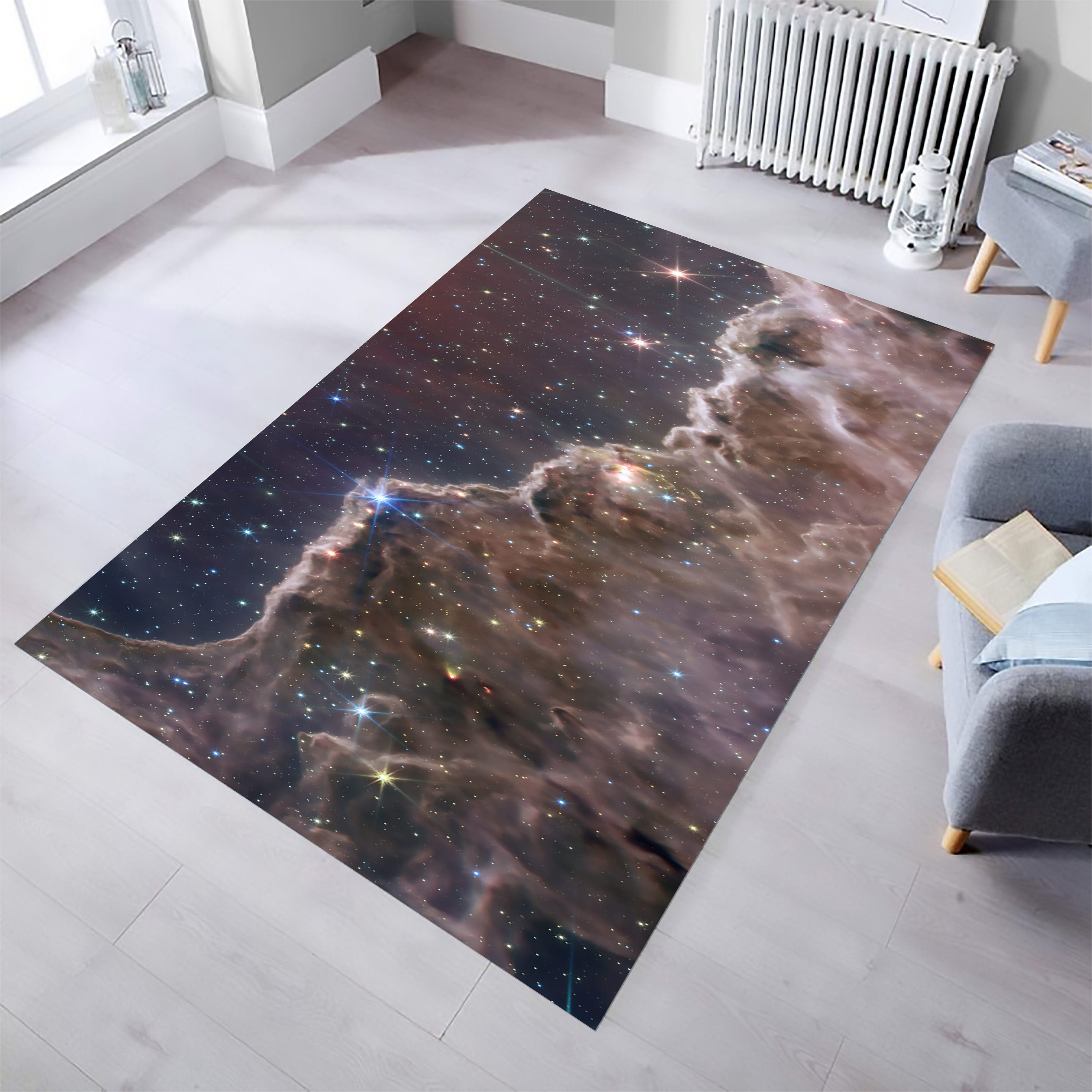 James Webb Rug, Nasa Rug, Carina Nebula Rug, Cosmic Cliffs Rug, Star ...