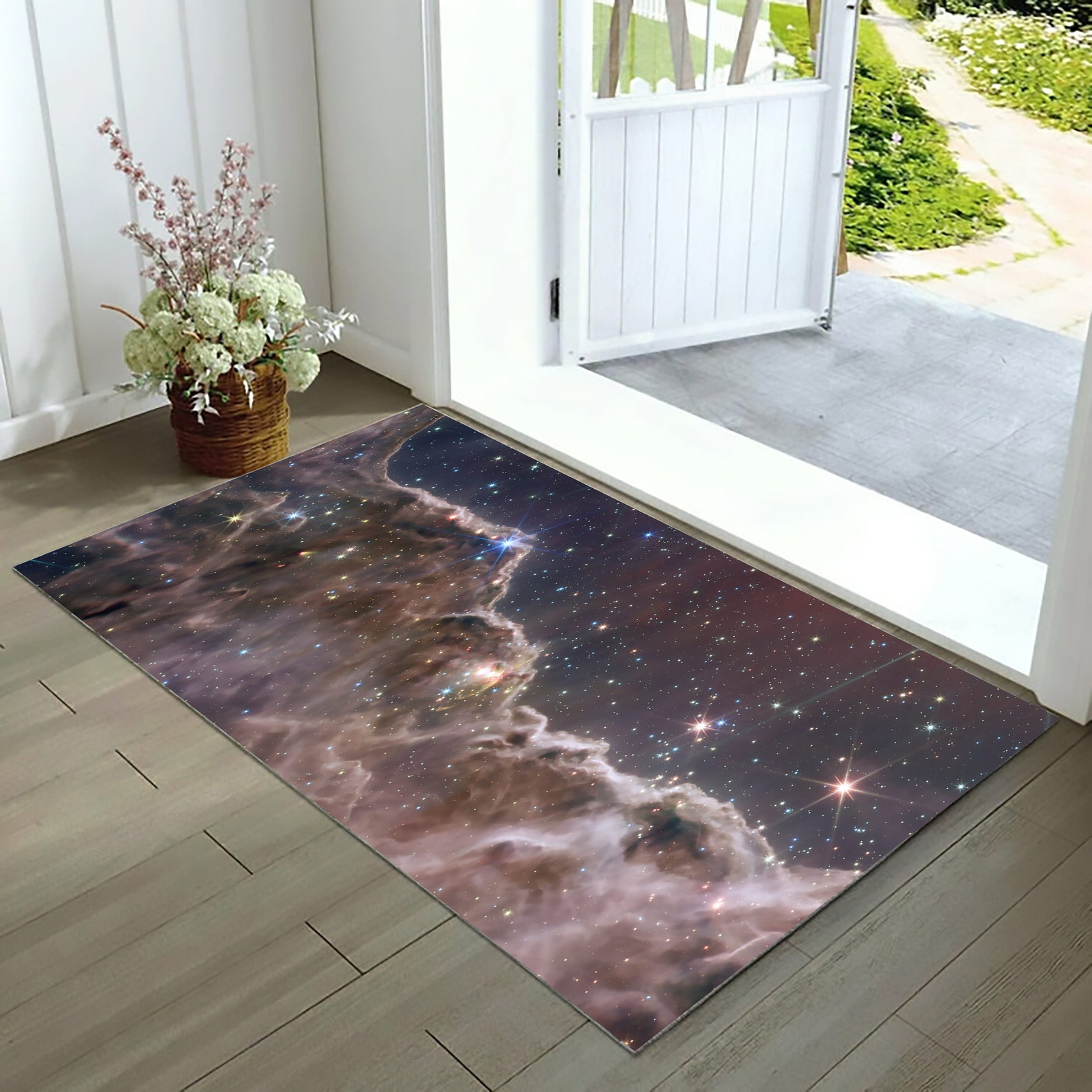 James Webb Rug, Nasa Rug, Carina Nebula Rug, Cosmic Cliffs Rug, Star ...