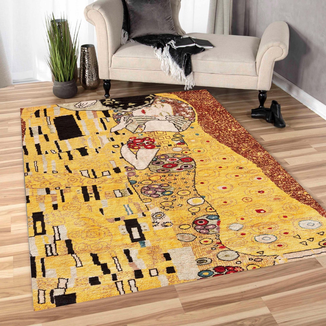 Gustav Klimt the Kiss Rug, Gustav Klimt Rug, Gustav Klimt Painting, Art ...