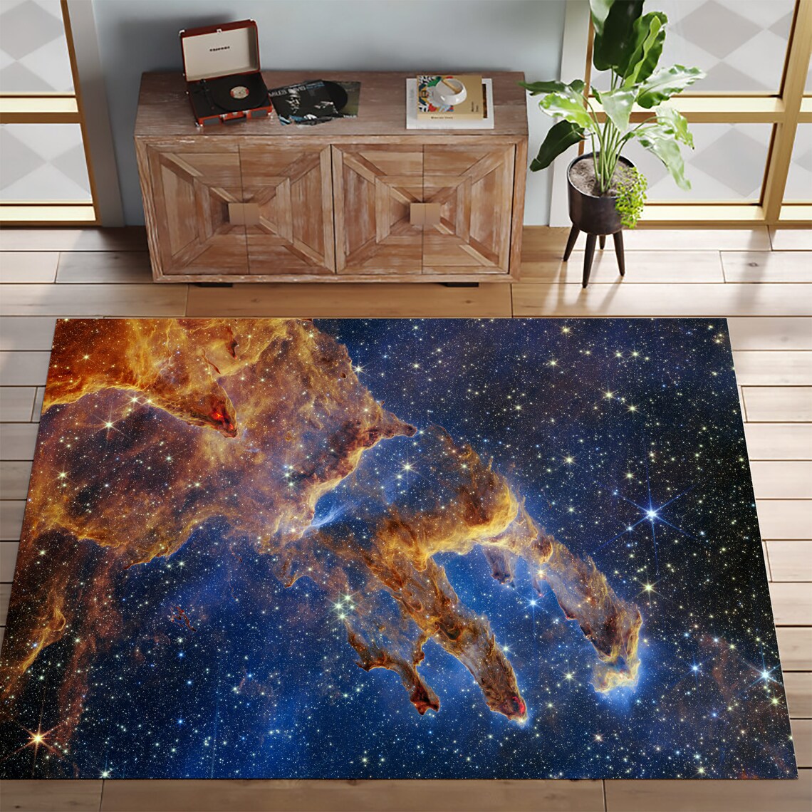 James Weeb Rug Pillars of Creation Rug Star Rug Space Rug - Etsy