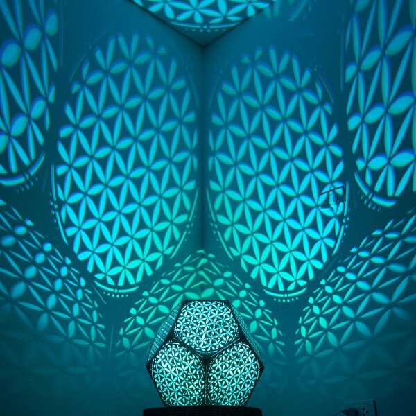 Sacred Geometry Lamp - Etsy