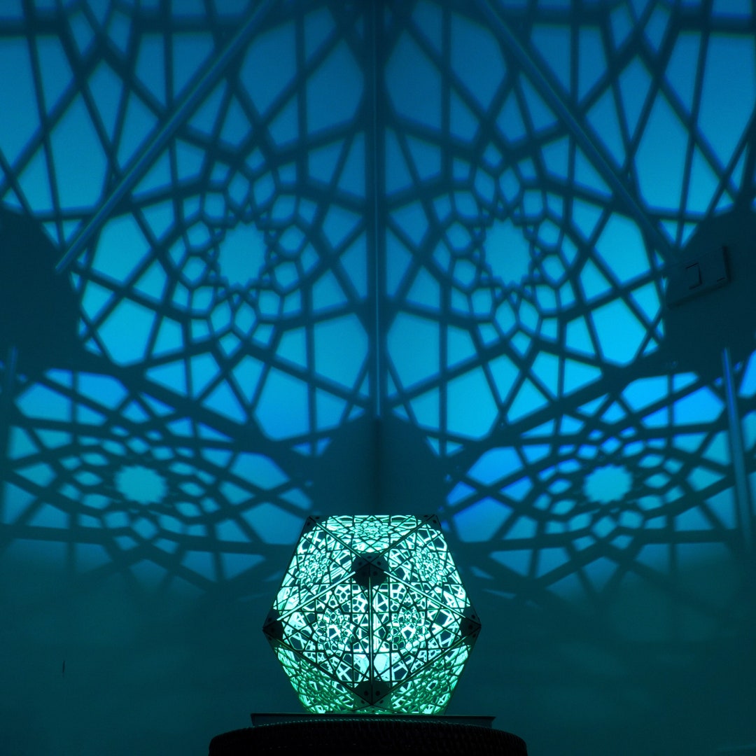 Hyperi RGB Shadow Lamp Geometry Night Light Shade Lantern - Etsy