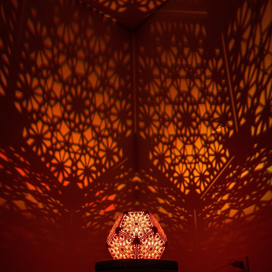 Hyperi Shadow Lamp, Geometry Night Light, Sacred Spiritual Mandala ...