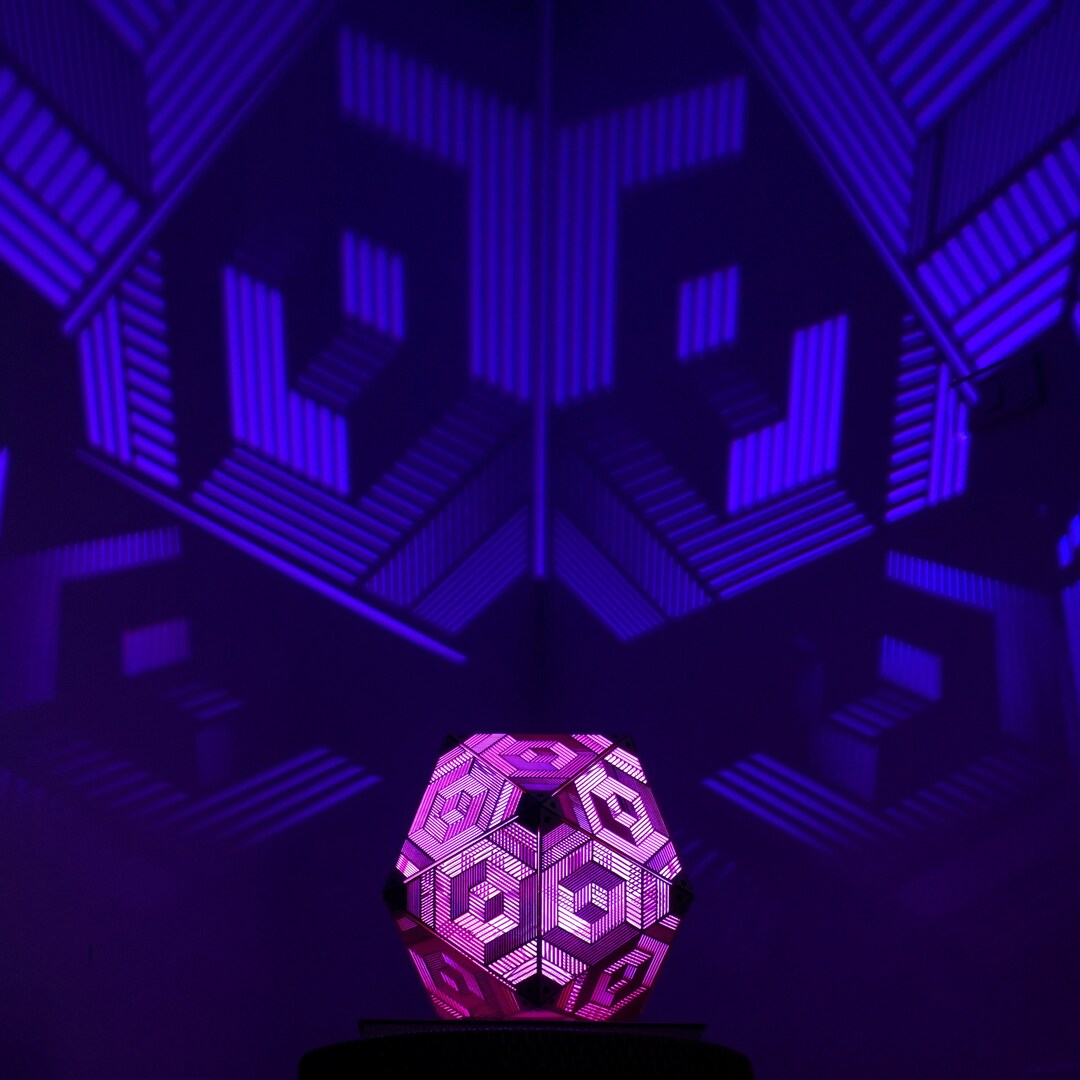 Hyperi RGB Shadow Lamp, Night Light Trippy Color, Sacred Geometry ...