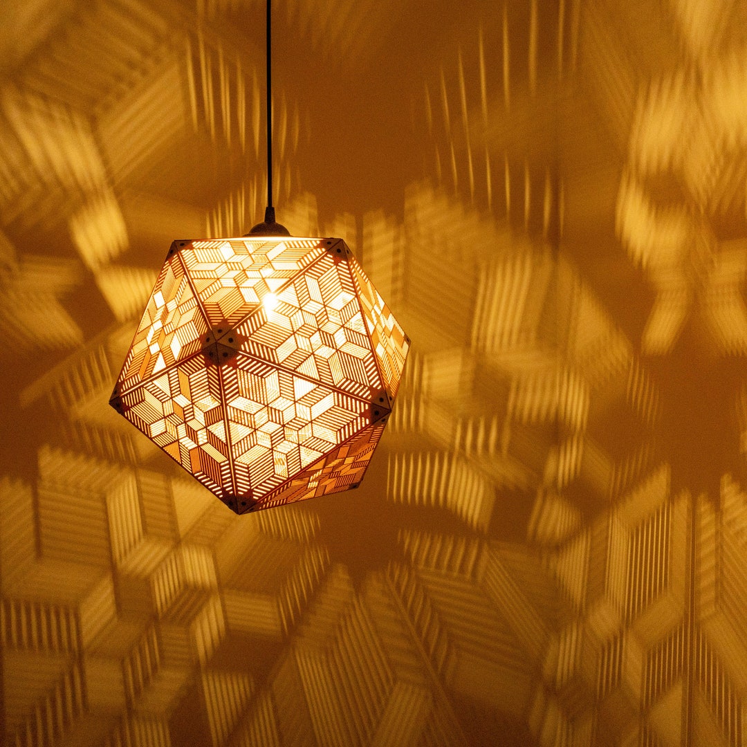 Shadow Pendant Lighting, Hanging Light Fixtures, Sacred Geometry ...