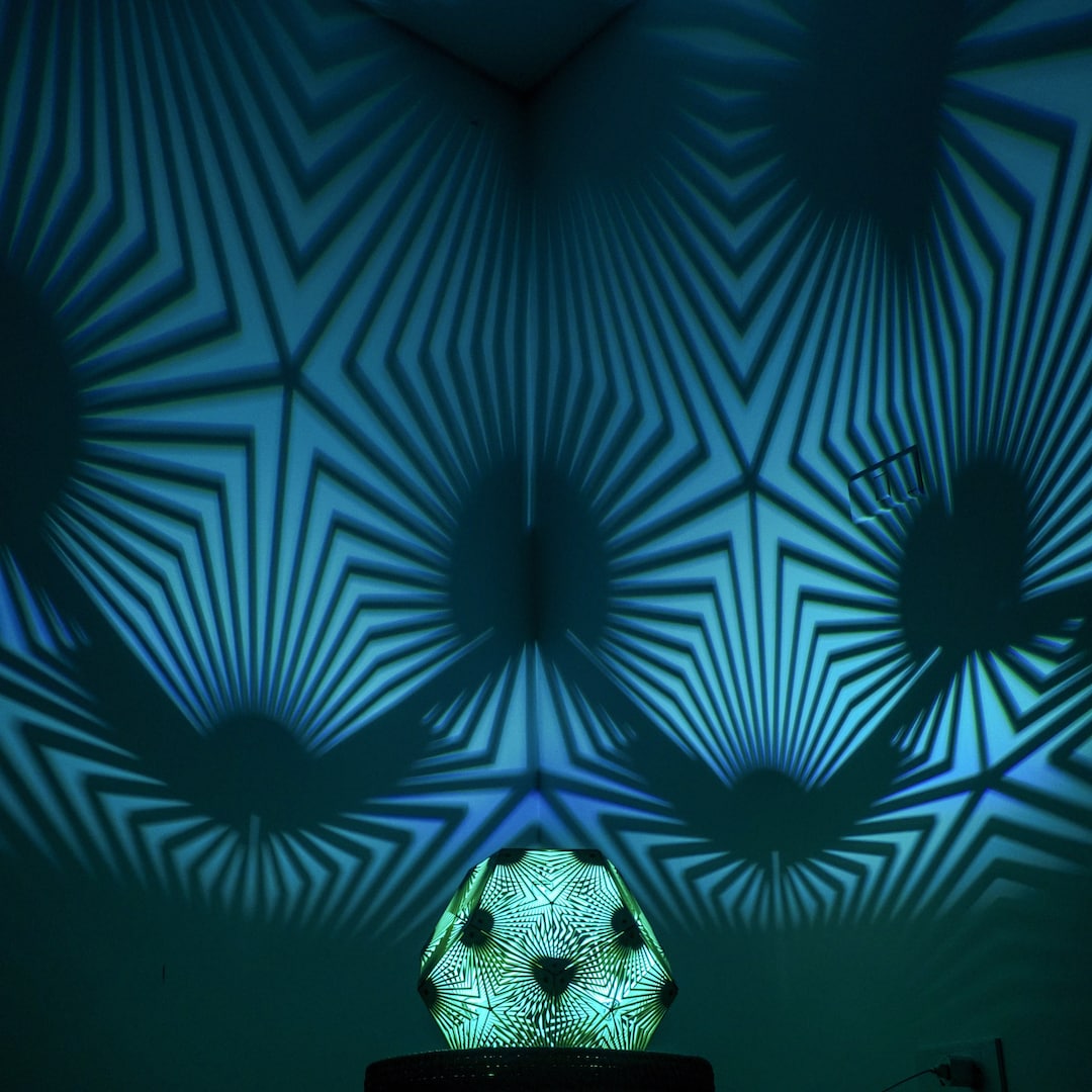 Hyperi RGB Shadow Lamp, Geometry Night Light, Sacred Spiritual Mandala ...