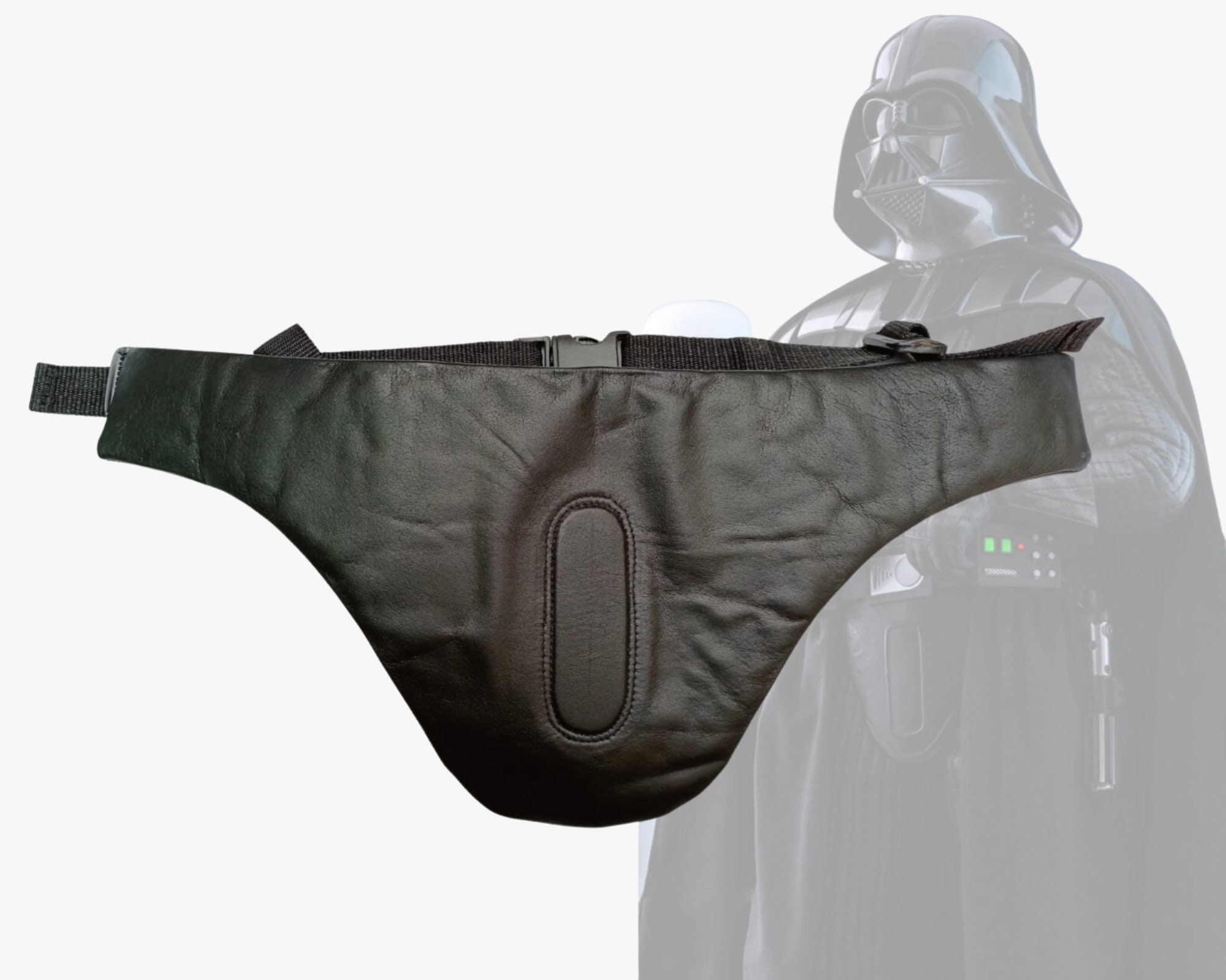 Genuine Leather Darth Vader Codpiece Black Leather Darth - Etsy