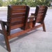 Double Garden Chair Bench With Middle Table Plans - Etsy