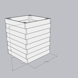 Potato Planter Box PDF Plan: Outdoor Garden (24x24x28) (digital ...