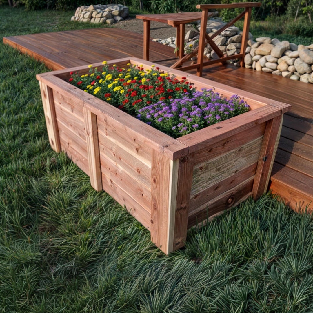 DIY Raised Garden Planter Box Plan: Step-by-step Guide (digital ...