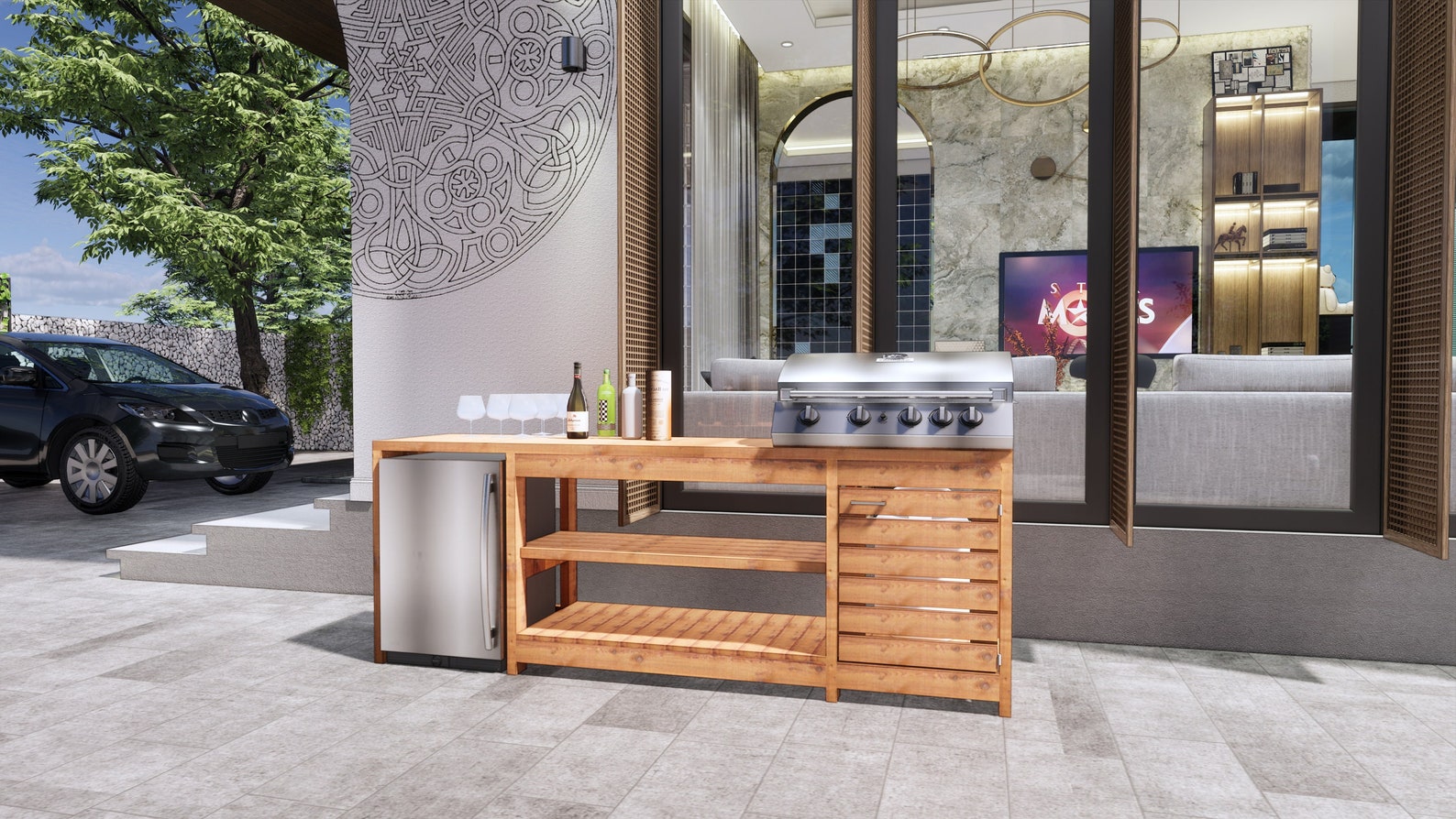 Custom Grill Table Plans. PDF Digital Outdoor Kitchen Plans - Etsy