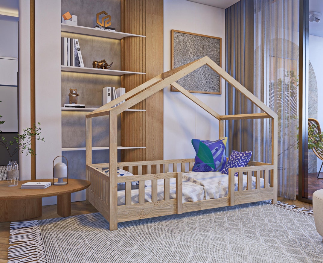 DIY Twin House Bed Plans: Custom Kids Bed Blueprint (PDF Digital) - Etsy