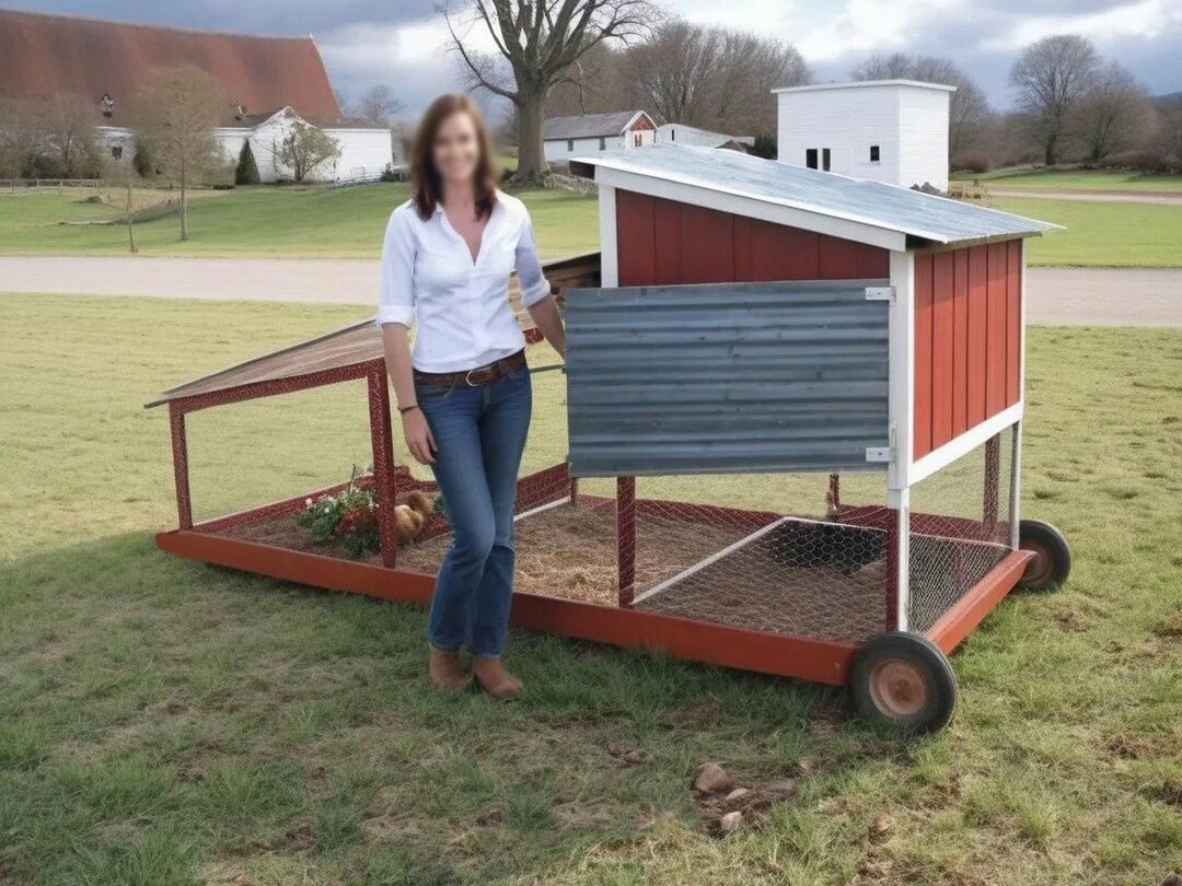 Movable Chicken Coop Plans: DIY Chicken Tractor, Portable Hutch (PDF ...
