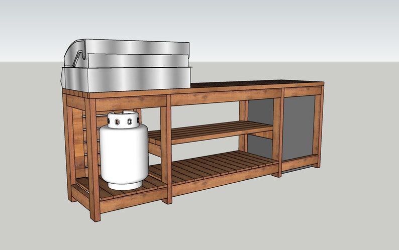 Custom Grill Table Plans. PDF Digital Outdoor Kitchen Plans - Etsy