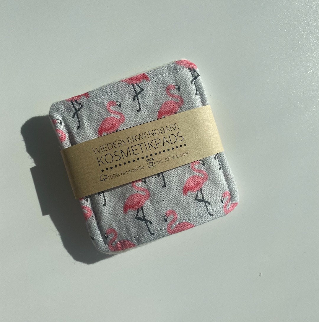 Cosmetic Pads Reusable Flamingo Fleece Make-up Pads Washable Pads in ...