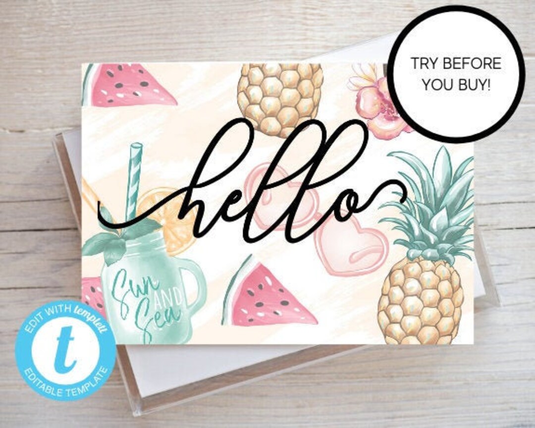 Summer Vibes Thank You Card I Thank You Card for Business I - Etsy