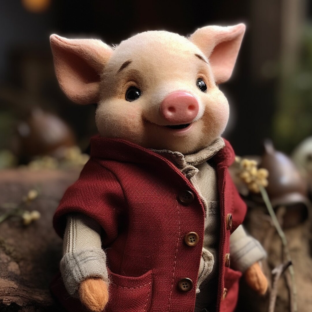 Handmade Hyper Realistic Piglet Plush Winnie the Pooh - Etsy Australia