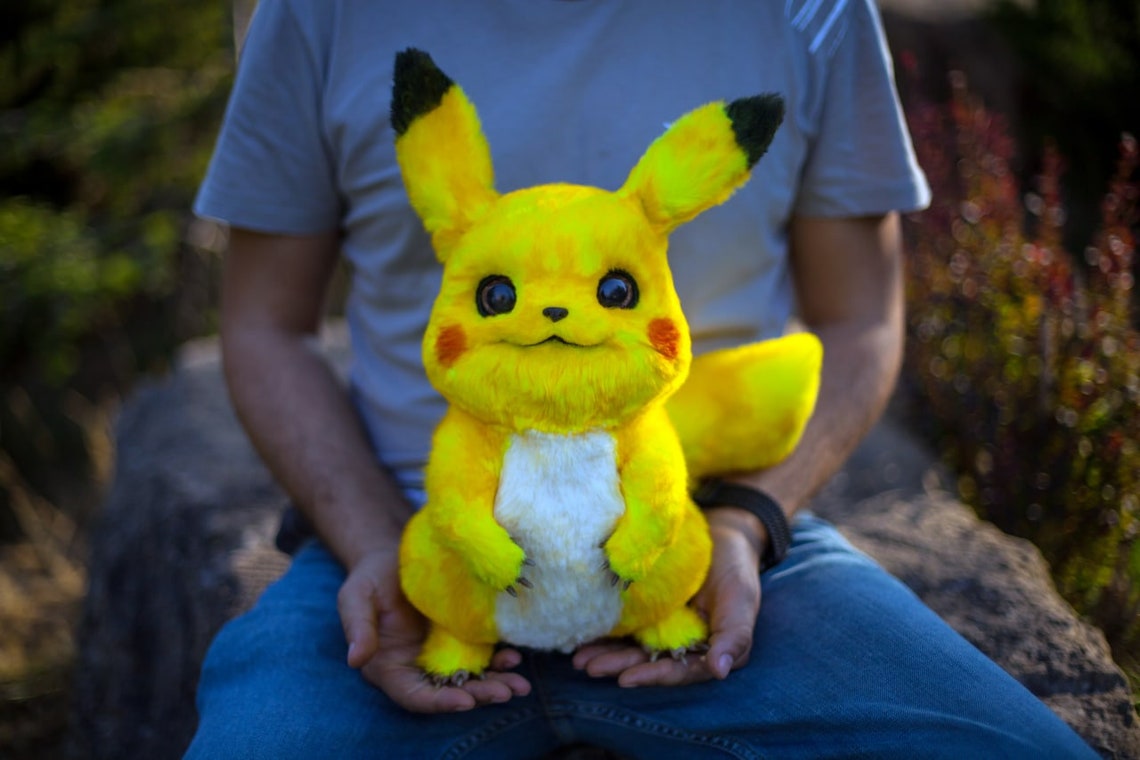 Realistic Pikachu Plush Doll pre-order - Etsy