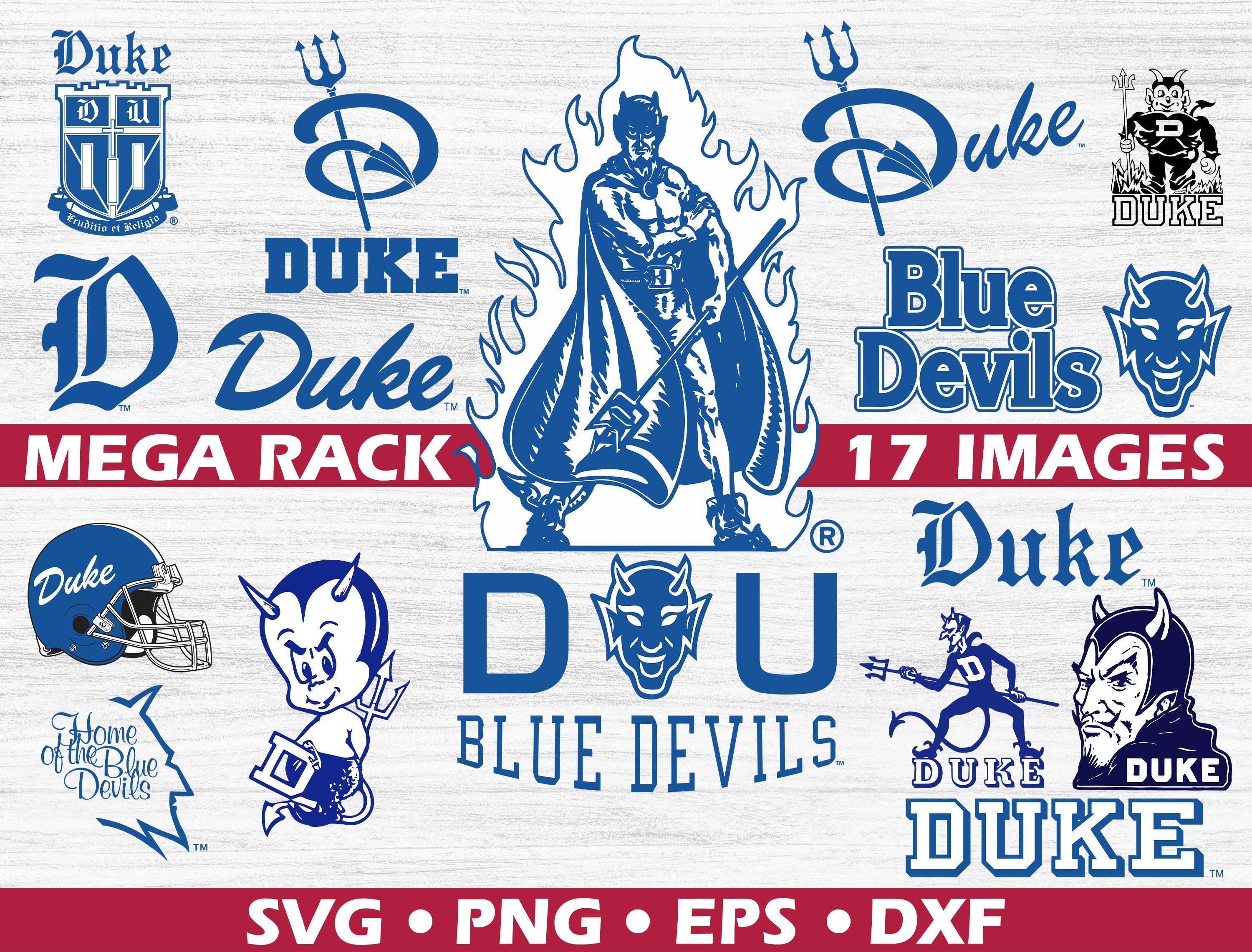 NCAA Duke Blue Devils Svg Logo Ncaa svg NCAA Football SVG | Etsy