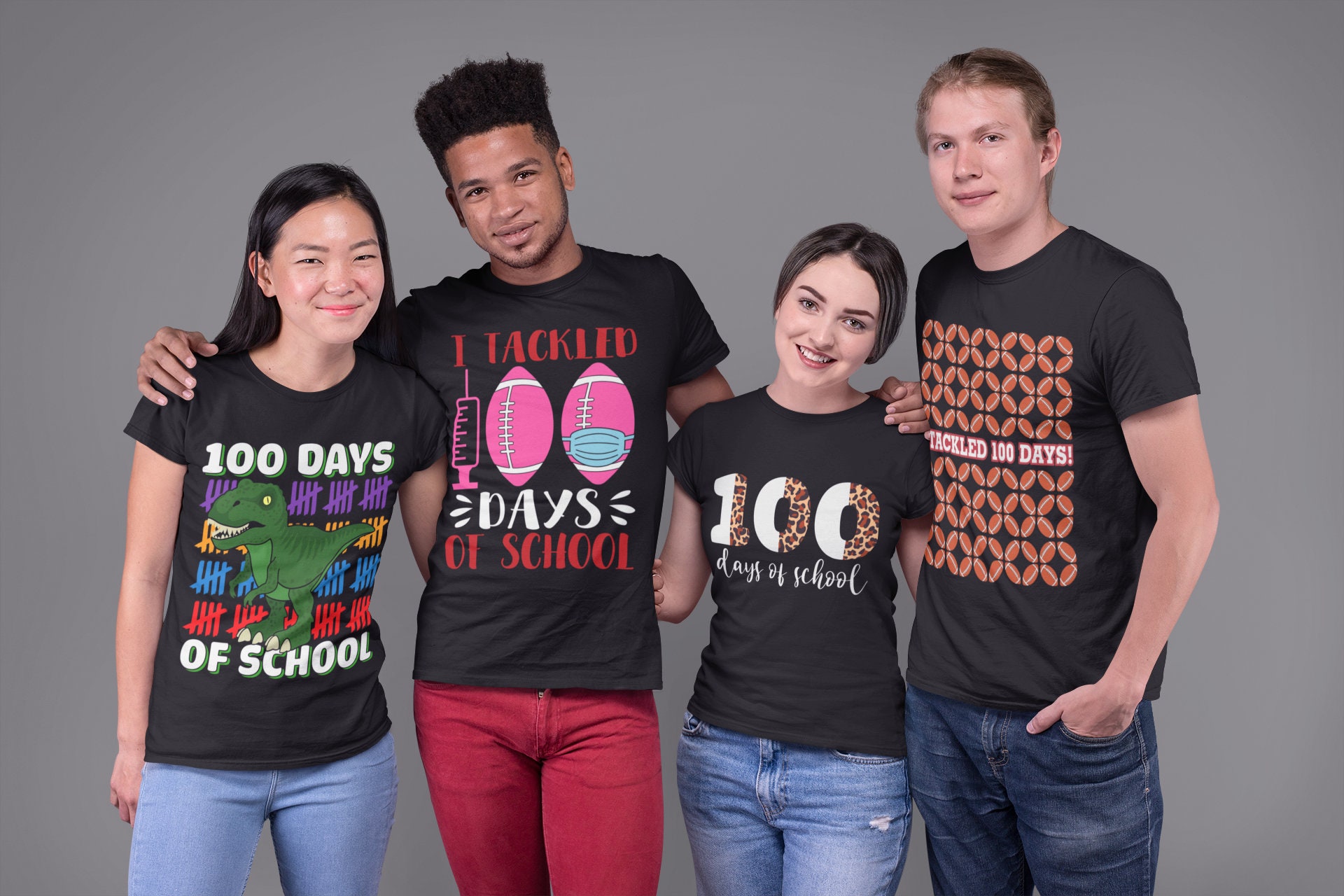100 Days of School Svg Bundle 100th Day of School 100th Day | Etsy