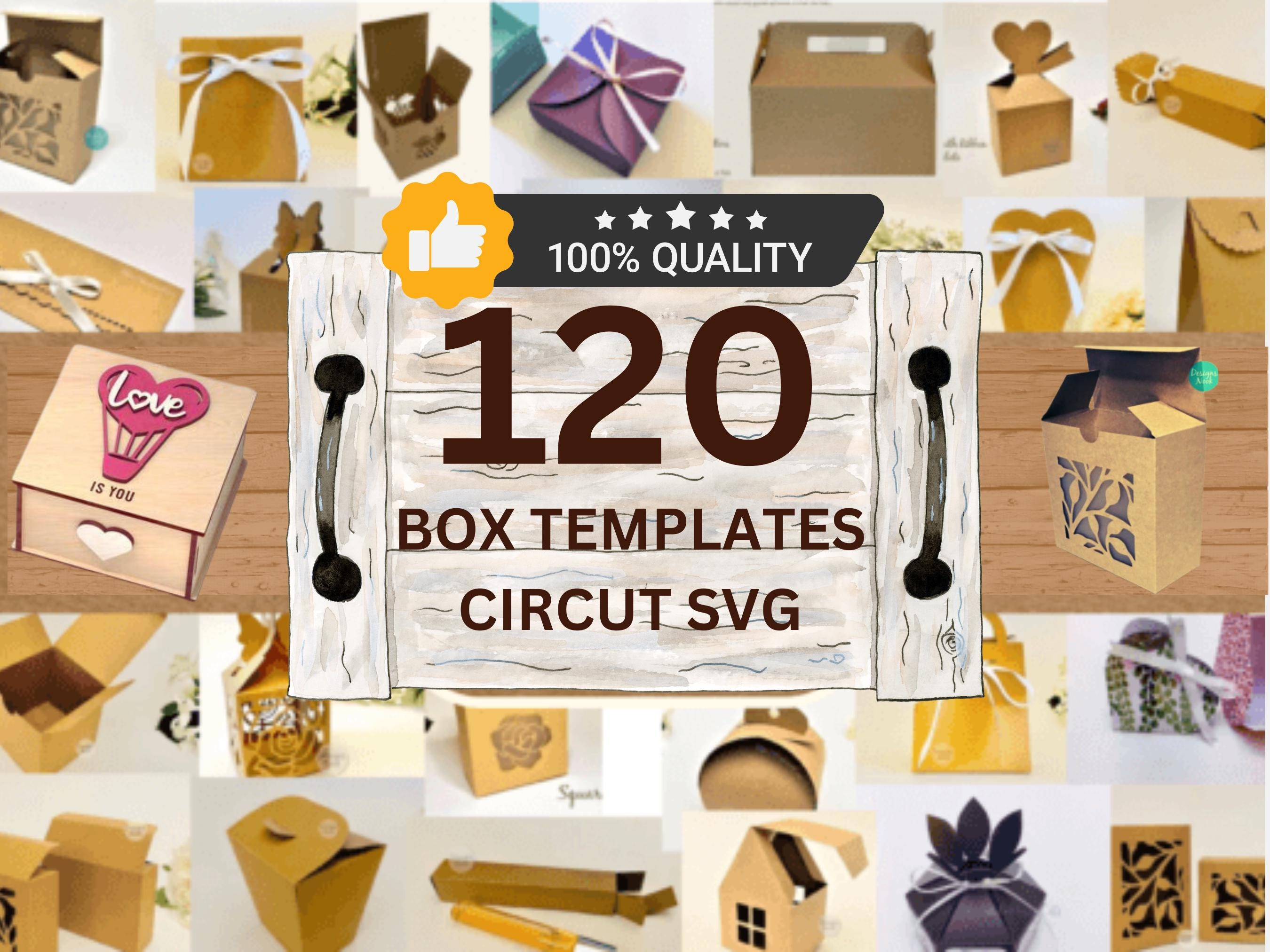 120 SVG Box Templates - Cricut SVG Files - Christmas Boxes for Gifts ...