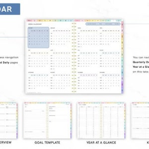 2024 Super Digital Planner: Ultimate Hyperlinked Goodnotes and ...