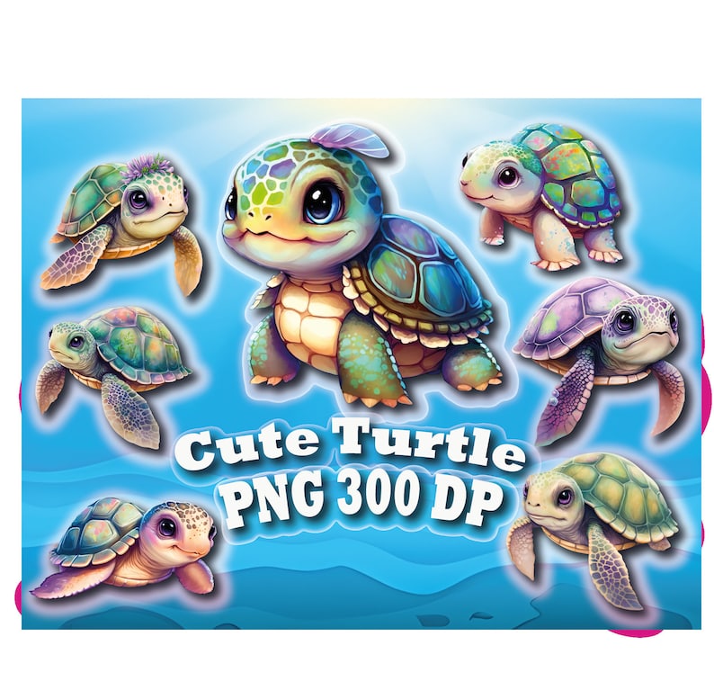 Cute Turtle Sublimation Clipart, Valentine's Day Turtle Gift,,turtle ...