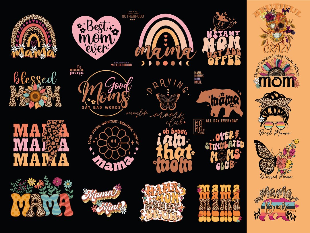 Mother's Day Delight: 16 Heartwarming SVG Designs & Bonus PNG Pack for ...