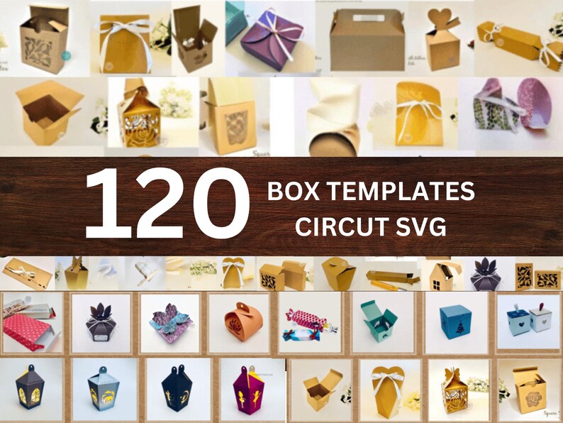 120 SVG Box Templates - Cricut SVG Files - Christmas Boxes for Gifts ...